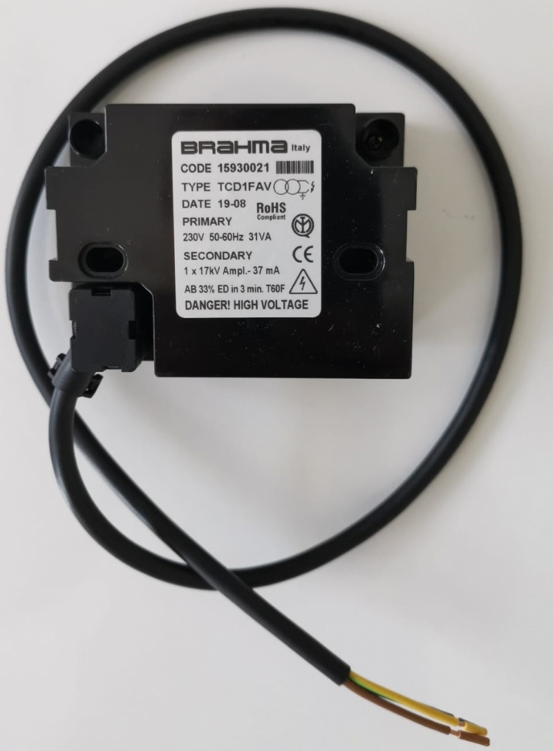 BRAHMA TCD1FAV TEK ÇIKIŞLI 1X17 KV 37 mA 31VA %33 ED BRÜLÖR ATEŞLEME ...