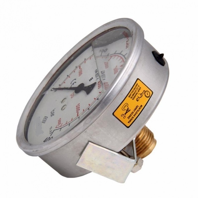 FIMET PF366214LF Q63X315 GLESERİNLİ ARKADAN ÇIKIŞLI MANOMETRE