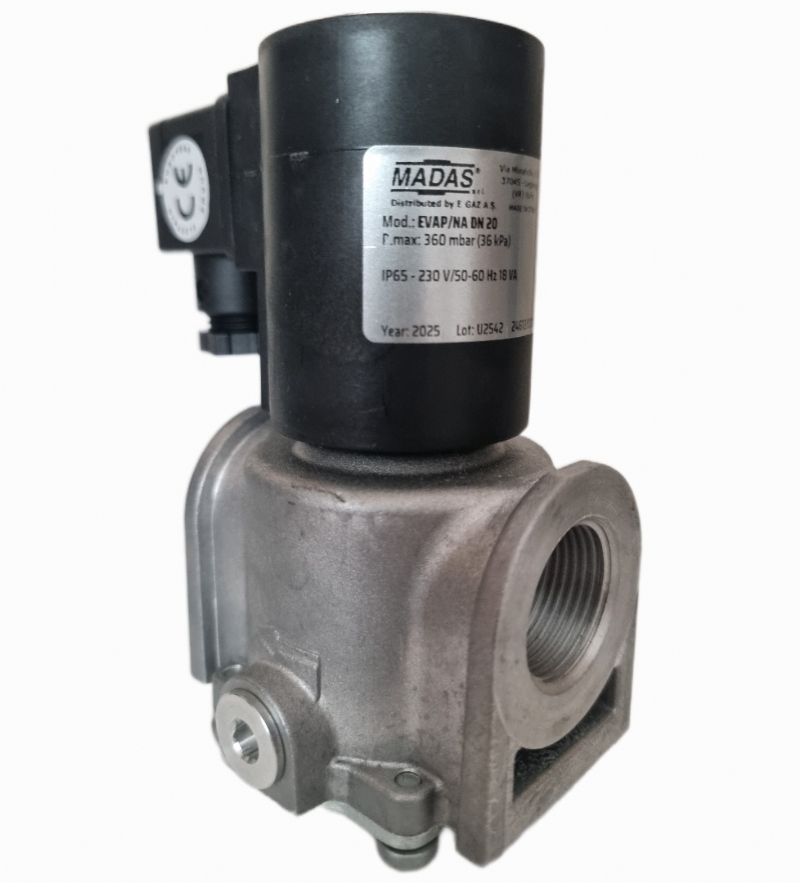 MADAS MANYETİK GAZ VENTİL N.A 230 VOLT EVAP/NA-DN 20 DİŞLİ HIZLI AÇAR ...